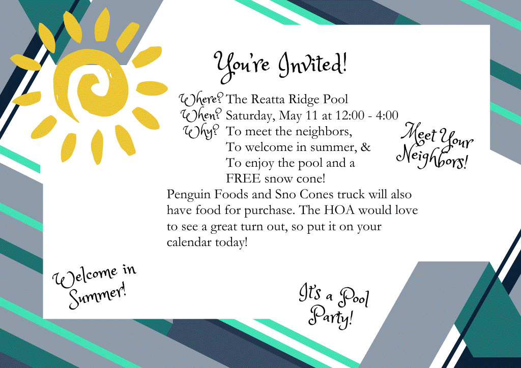 2024 Pool Opening Party – Reatta Ridge
